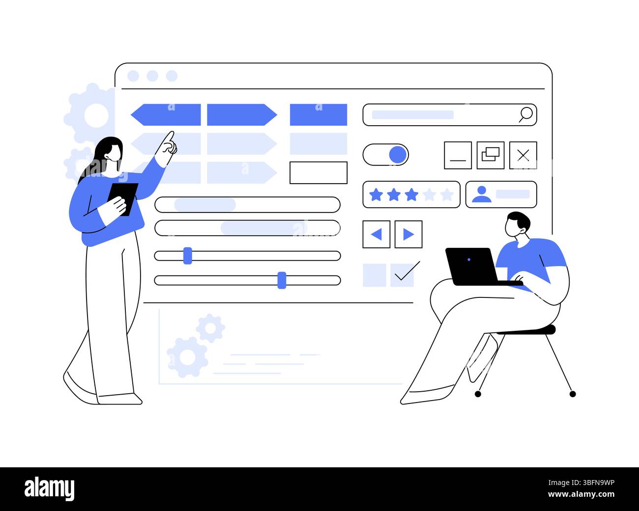 Ui kit character Cut Out Stock Images & Pictures - Alamy