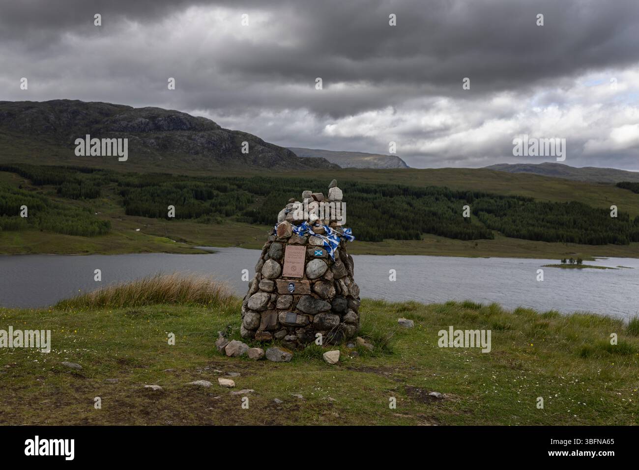 Cairn in memory of Willie MacRae / McRae, Scotland, 29 May 2025 Stock ...
