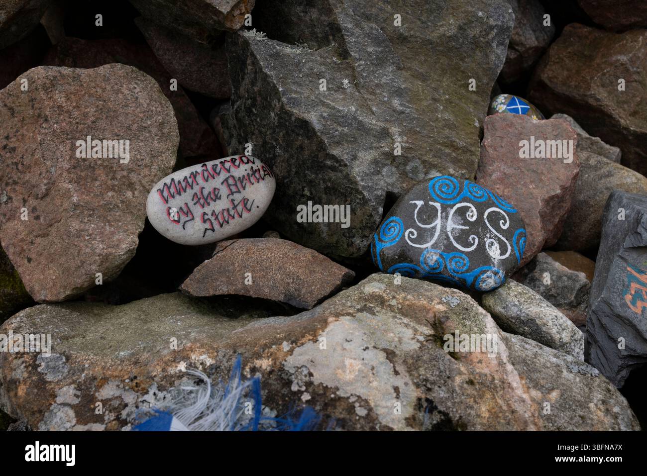 Cairn in memory of Willie MacRae / McRae, Scotland, 29 May 2025 Stock ...