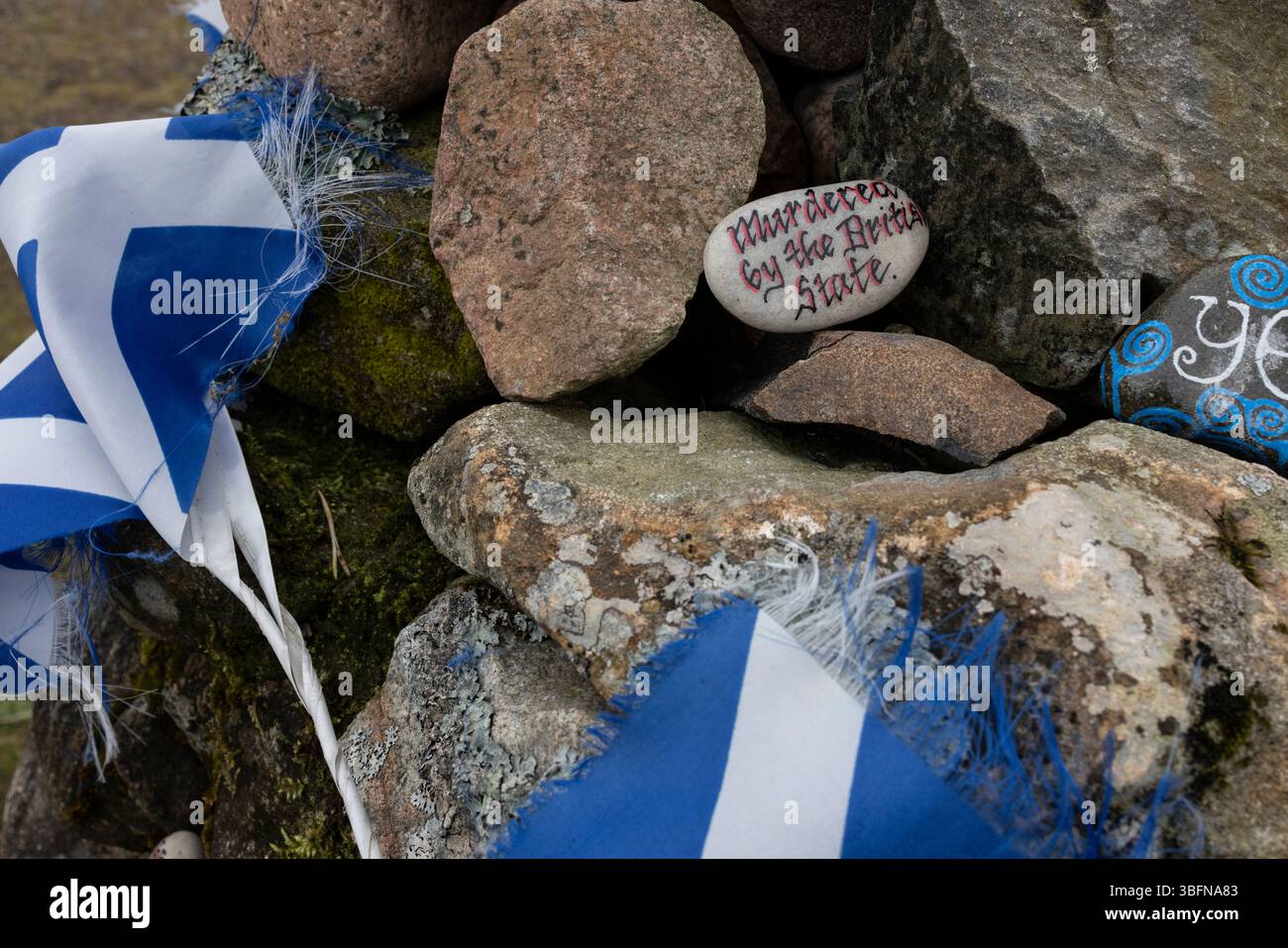 Cairn in memory of Willie MacRae / McRae, Scotland, 29 May 2025 Stock ...