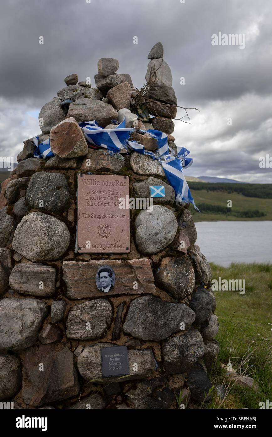 Cairn in memory of Willie MacRae / McRae, Scotland, 29 May 2025 Stock ...