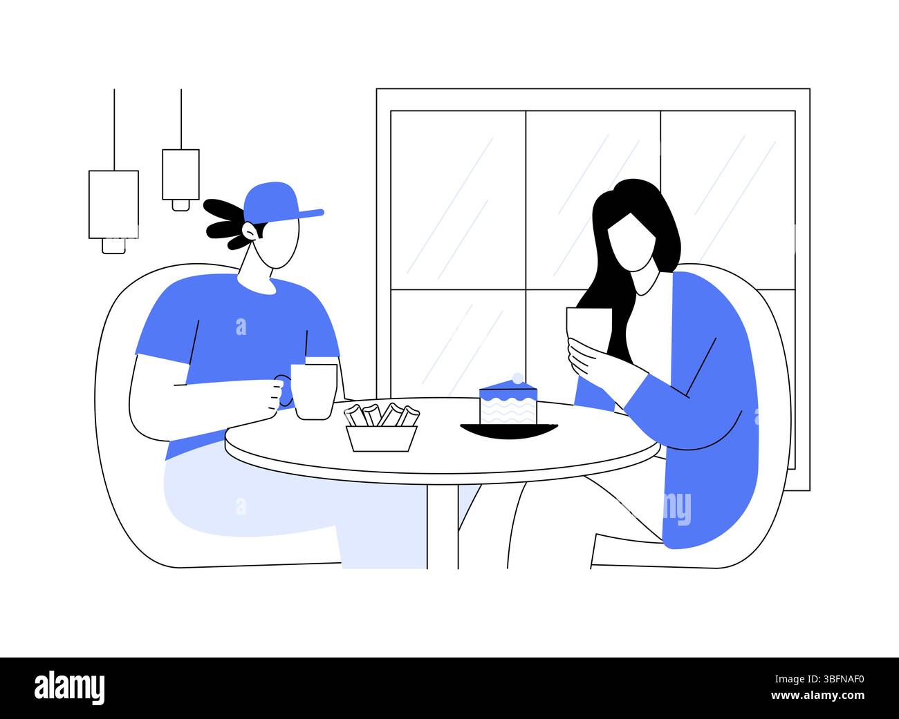 Coffee break isolated cartoon vector illustrations Stock Vector Image ...