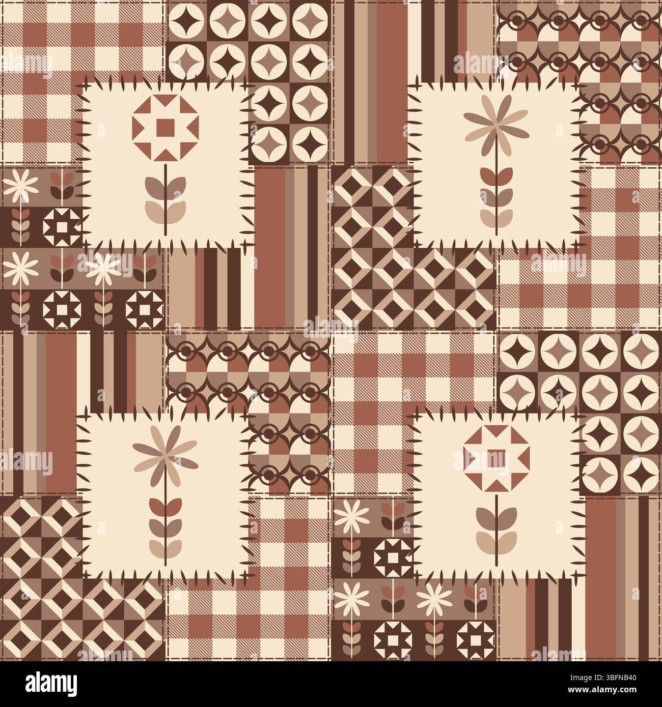 Mid fabric check pattern Stock Vector Images - Alamy