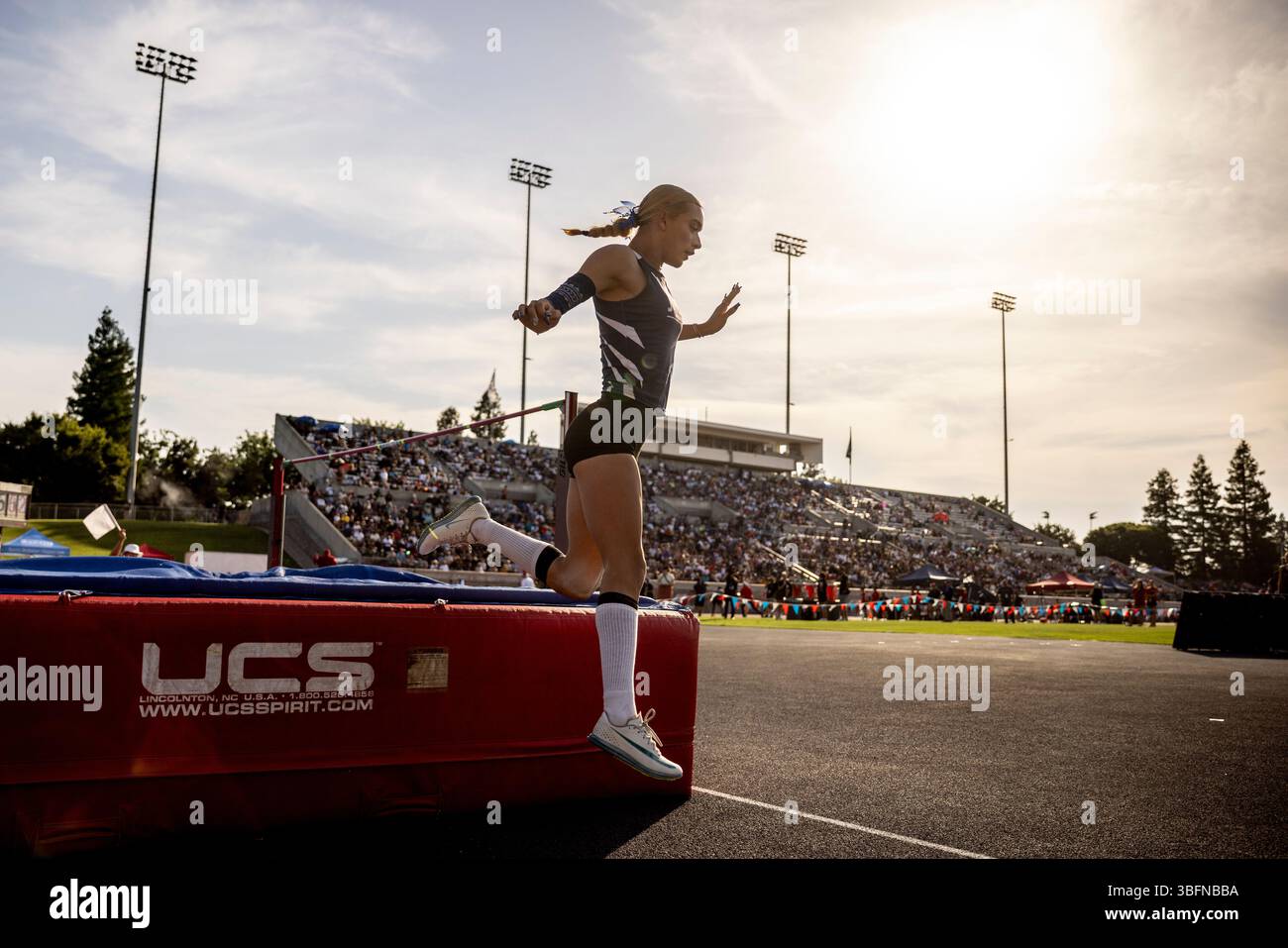 AB Hernandez, a transgender student at Jurupa Valley High School, leaps ...