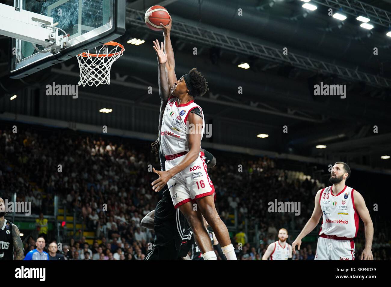 Bologna, Italy. 02nd June, 2025. Zach Leday (EA7 Emporio Armani Olimpia ...