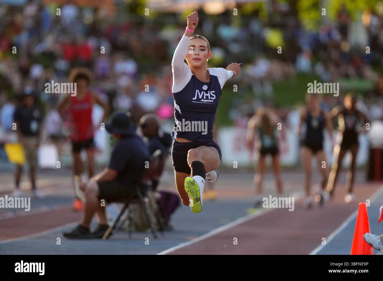 Transgender athlete AB Hernandez of Jurupa Valley competes in the girls ...