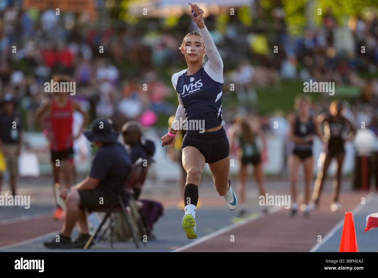 Transgender athlete AB Hernandez of Jurupa Valley competes in the girls ...