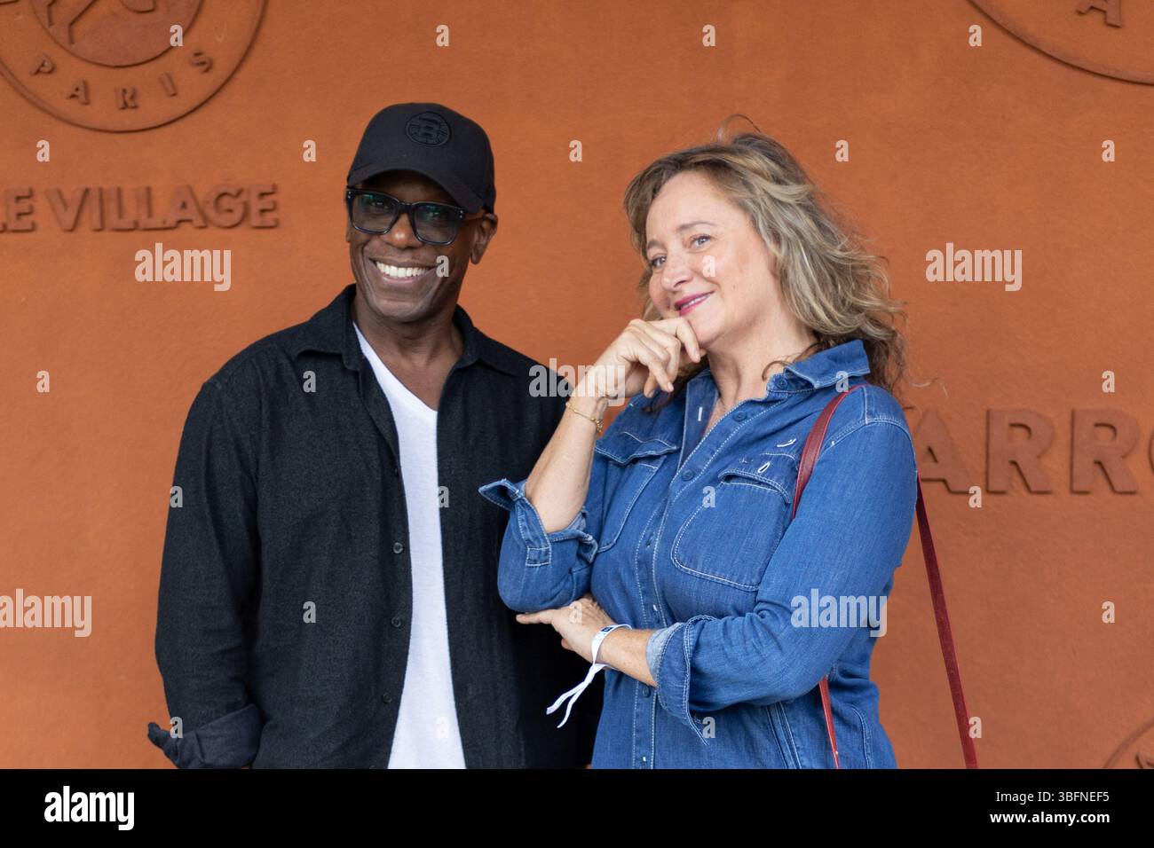 Paris, France. 02nd June, 2025. Bernard Lebeau, Julie Ferrier at ...