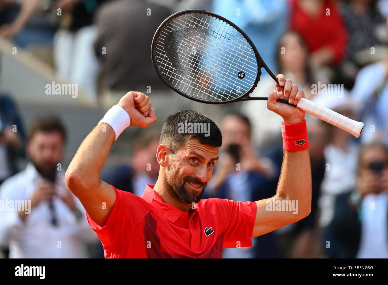 Paris, France. 02nd June, 2025. Roland Garros 2025: Novak Djokovic (SRB) defeats Cameron Norrie ...