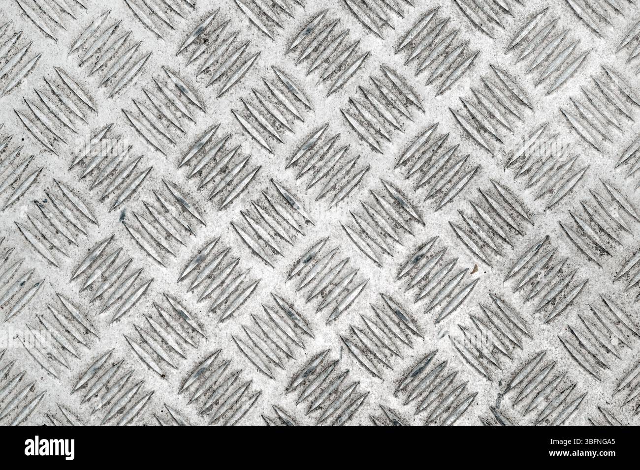 Anti slip gray metal diamond pattern surface texture as background, top ...
