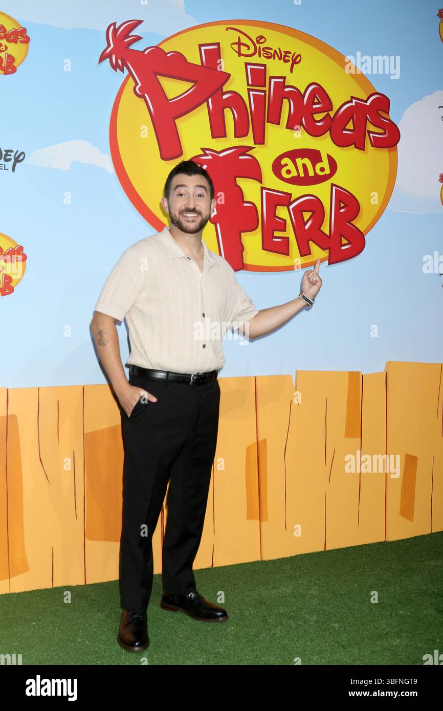 Los Angeles, USA. 31st May, 2025. LOS ANGELES - MAY 31: Vincent Martella at the Phineas And Ferb ...