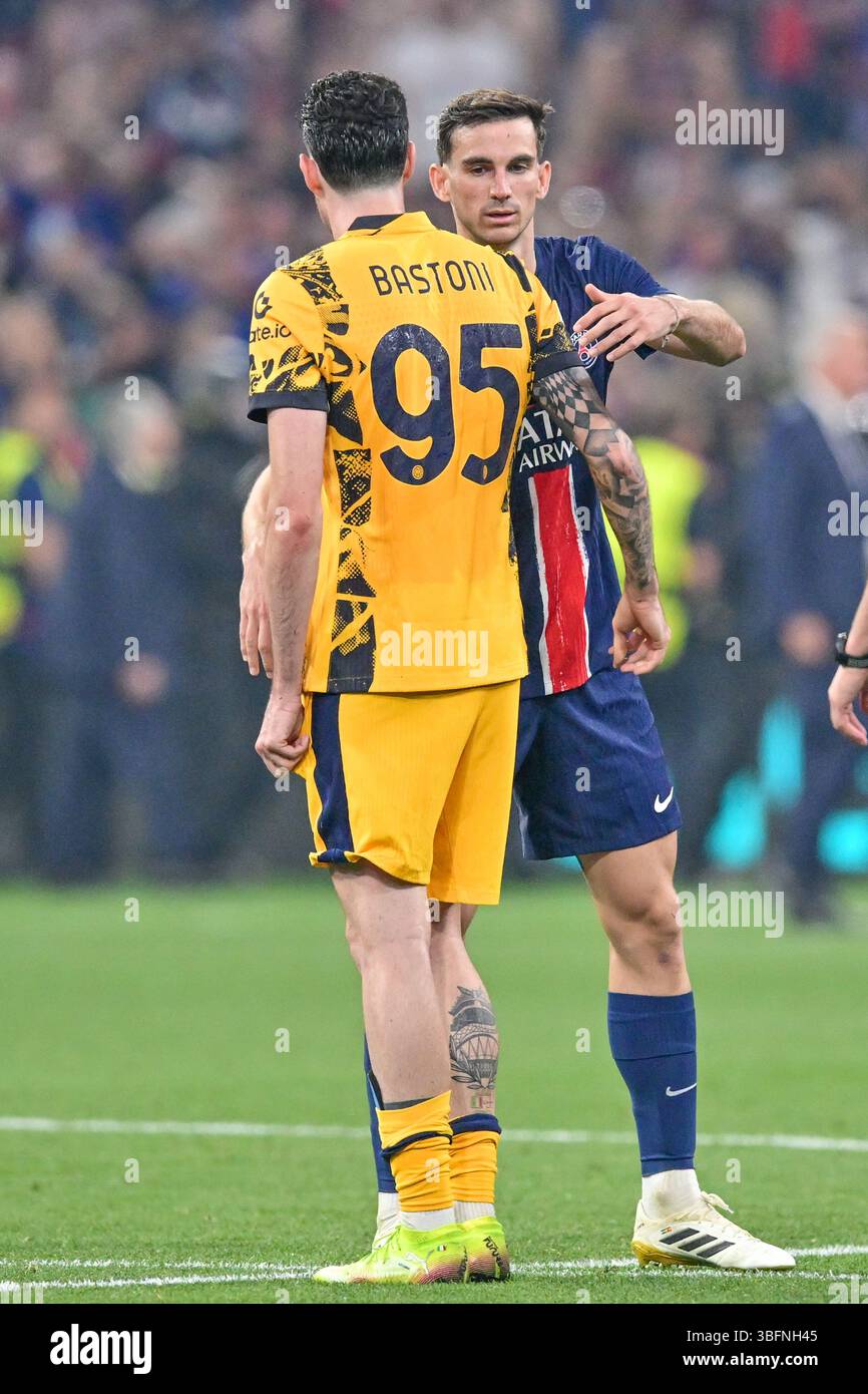 Munich, Germany. 31st, May 2025. Fabian Ruiz (8) of Paris Saint-Germain ...
