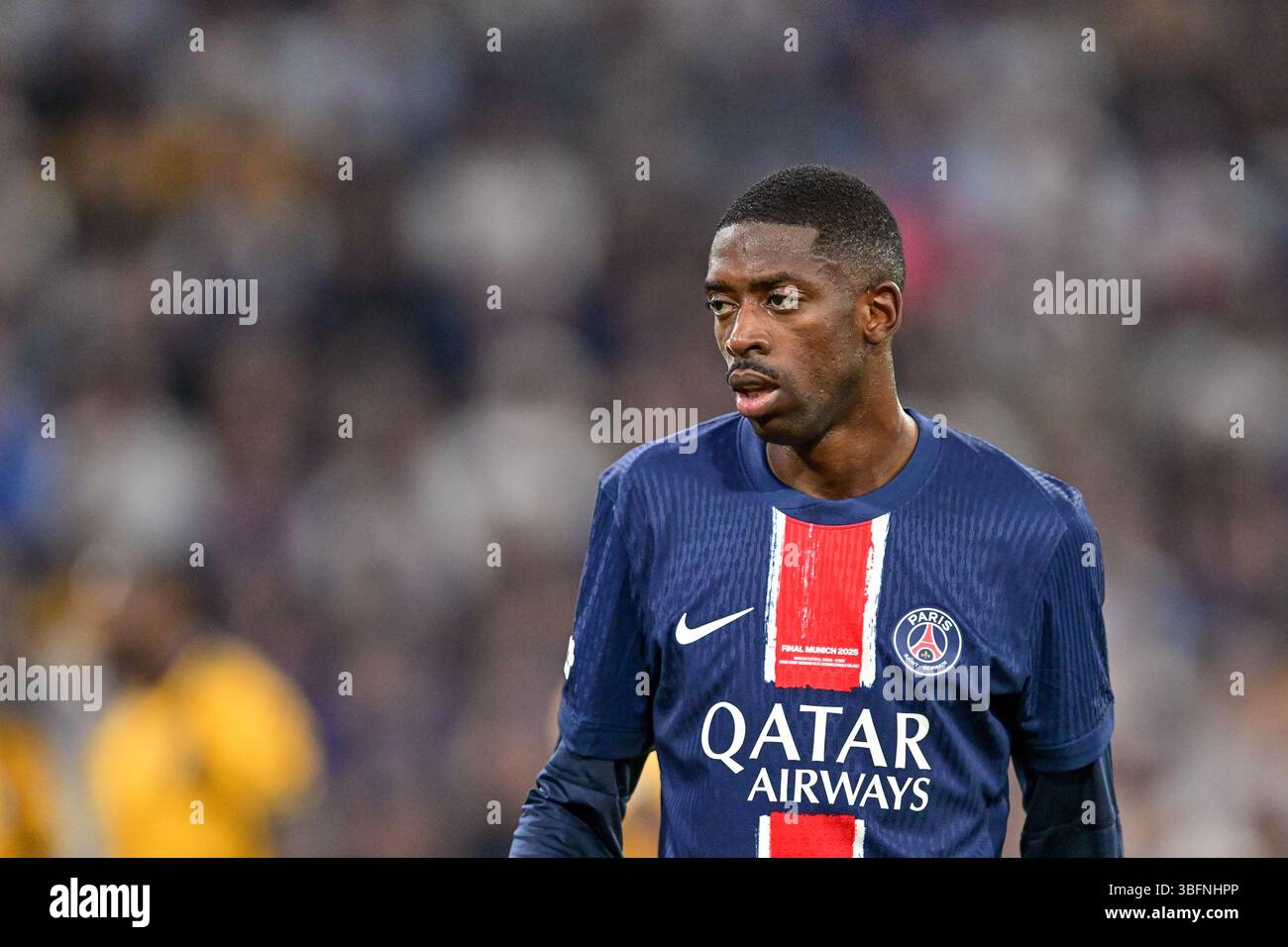 Munich, Germany. 31st, May 2025. Ousmane Dembele (10) of Paris Saint ...