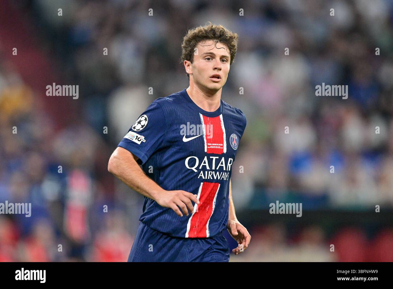 Munich, Germany. 31st, May 2025. Joao Neves (87) of Paris Saint-Germain ...