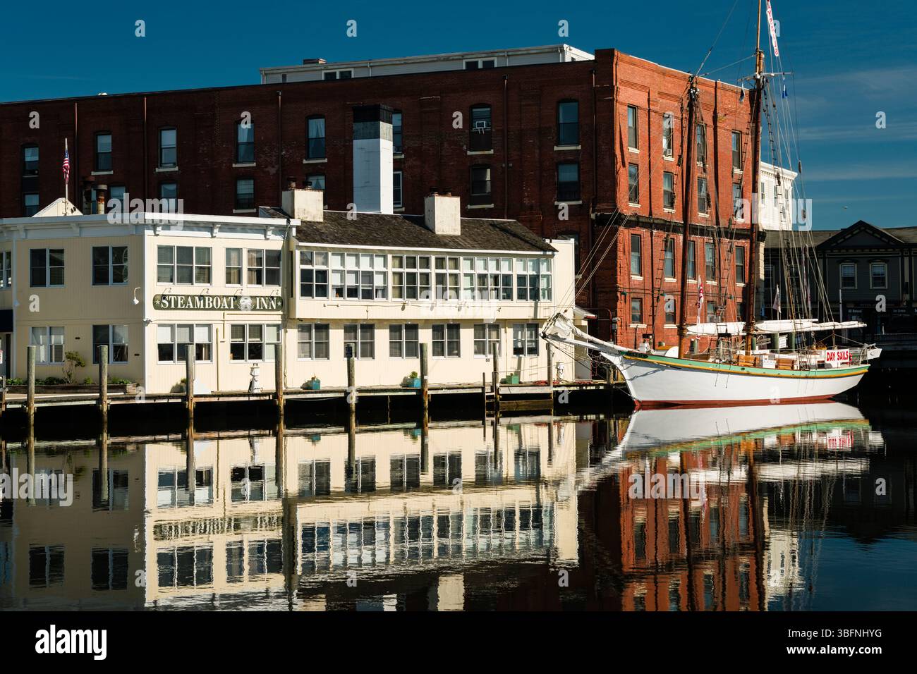 The Schooner Argia and the Steamboat Inn Mystic River Mystic ...