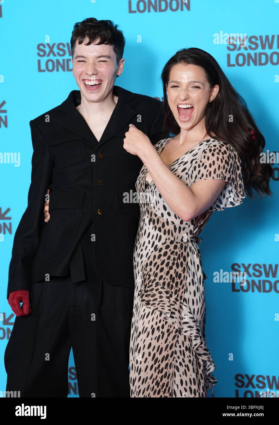 Ellis Howard (left) and Marisa Abela attending the UK premiere of What ...