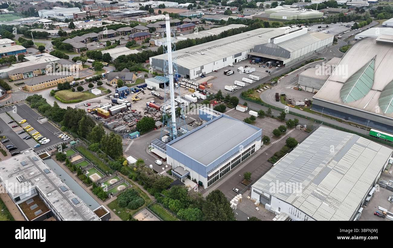 aerial view of Viridor Trident Park, Waste management service power ...