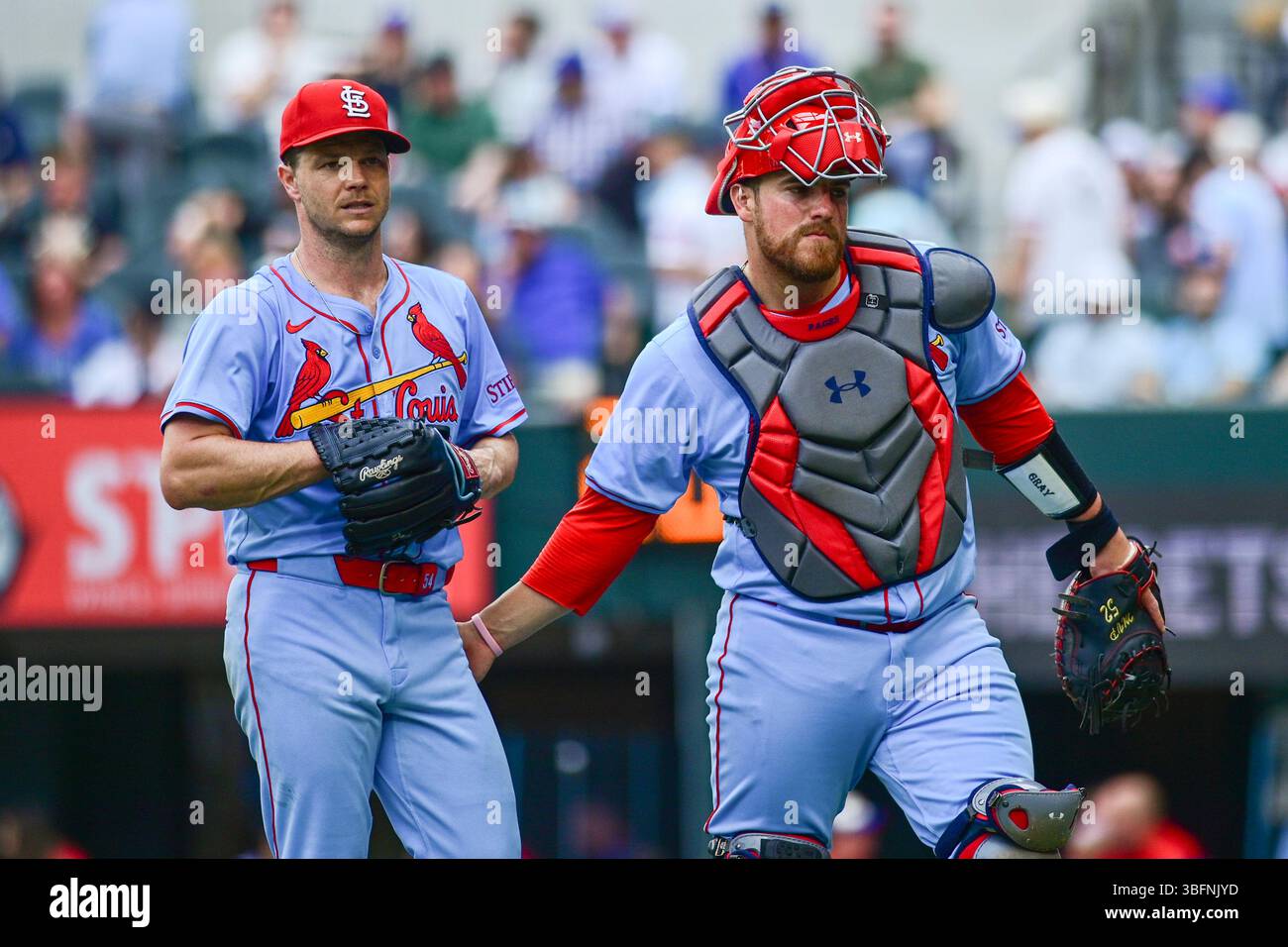 St. Louis Cardinals starting pitcher Sonny Gray and catcher Pedro Pagés ...