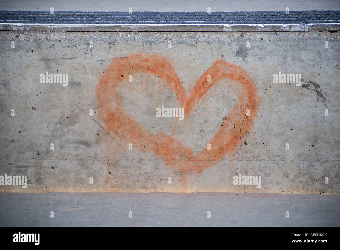 Orem, Utah – June 2, 2025. Heart symbol painted on the staircases of ...
