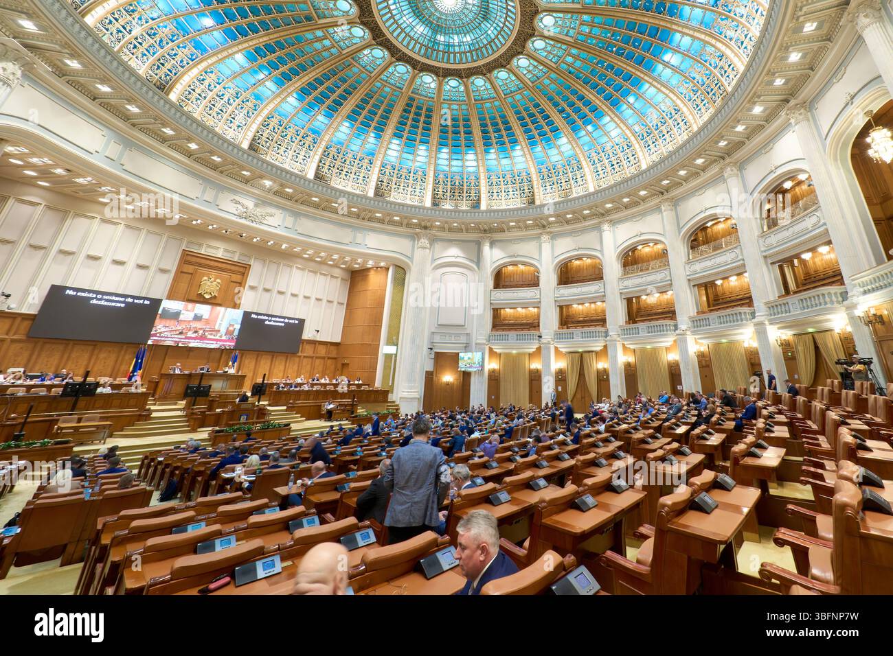 Bucharest, Romania. 2nd Jun, 2025: Plenary session of the Chamber of ...