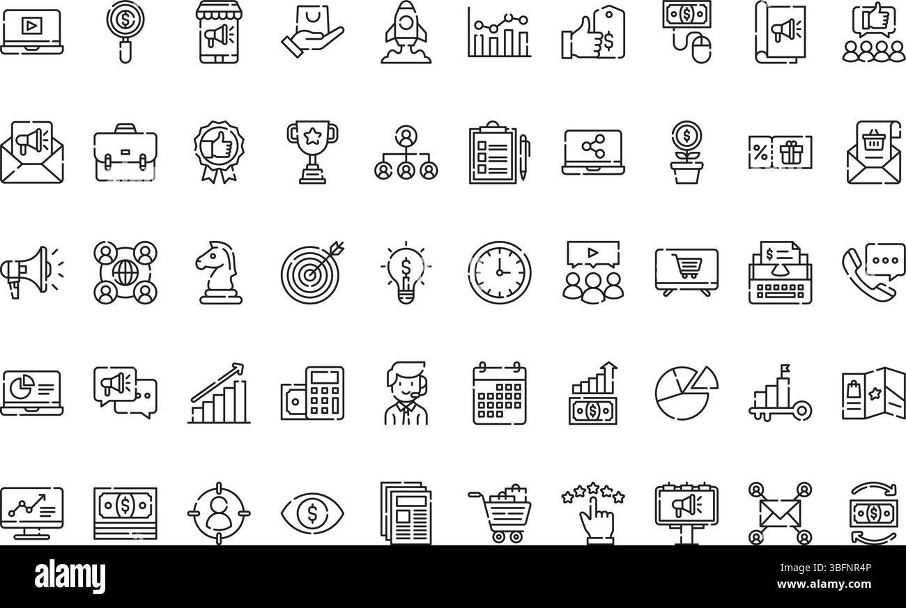 Marketing Icons Icons Simple Vector Icon Illustration Symbol Design Template For Web Mobile Ui