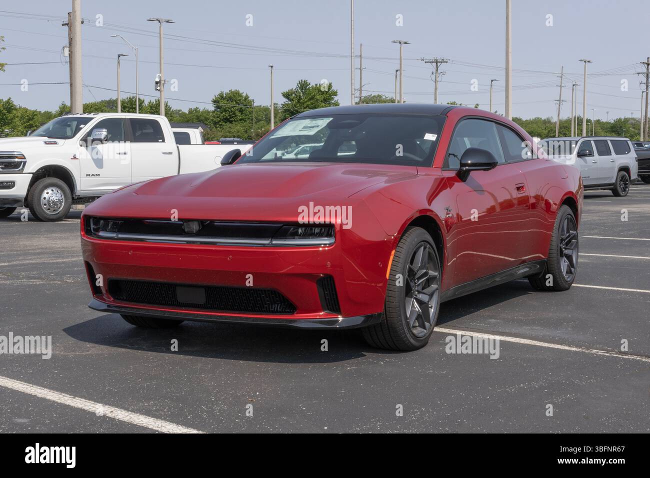 Noblesville - June 1, 2025: Dodge Charger Daytona Coupe AWD display ...