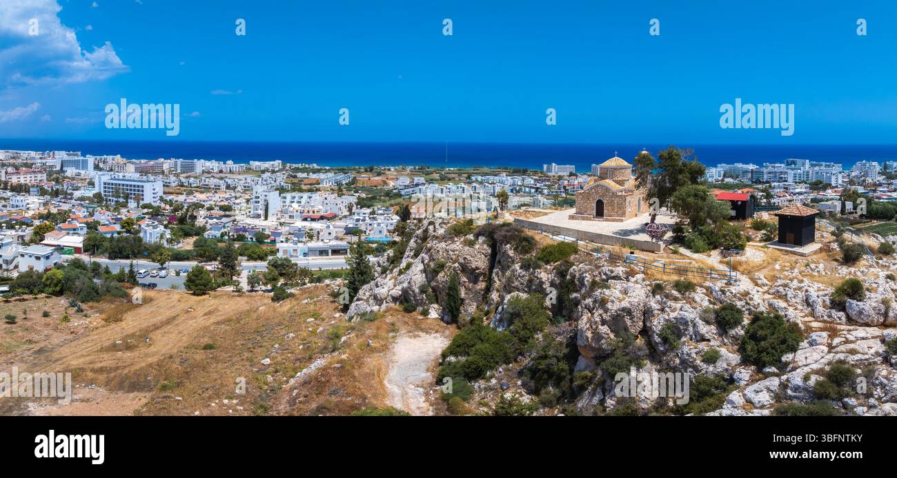 Aerial View of St. Elias Church and Ayia Napa, Cyprus Stock Photo - Alamy
