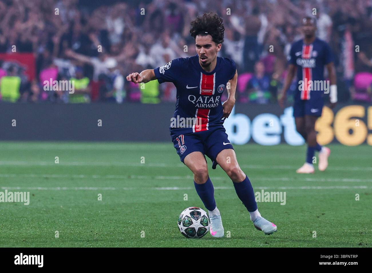 Vitinha of Paris Saint-Germain FC seen in action during UEFA Champions ...