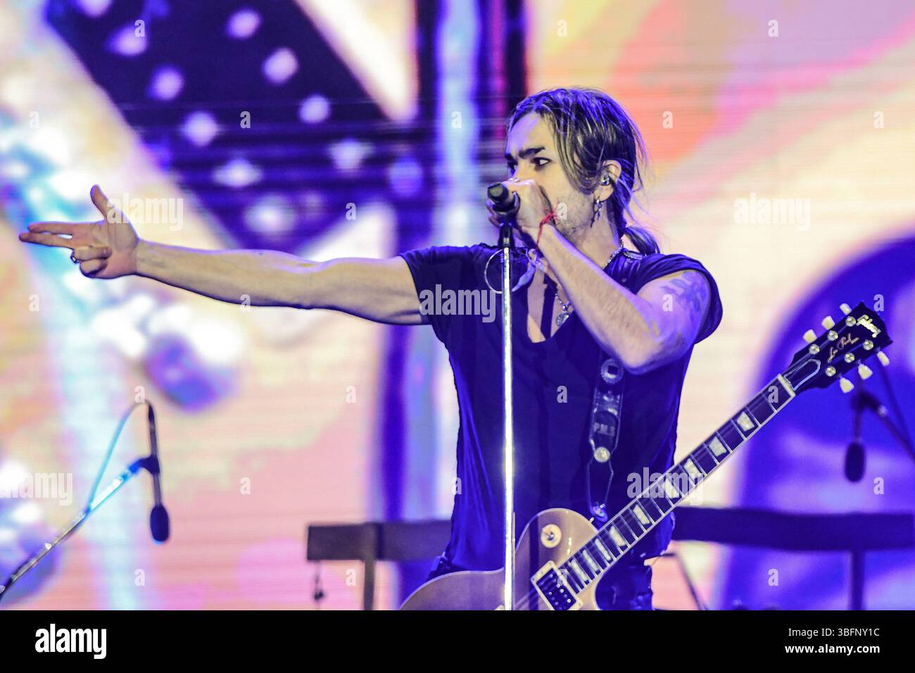 Buenos Aires (1st Jun 2025). Argentinian rock band Airbag (Patricio ...