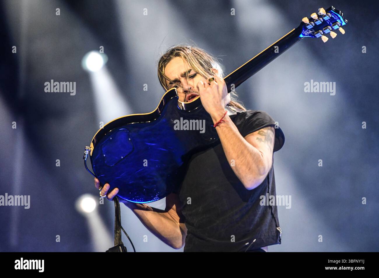 Buenos Aires (1st Jun 2025). Argentinian rock band Airbag (Patricio ...