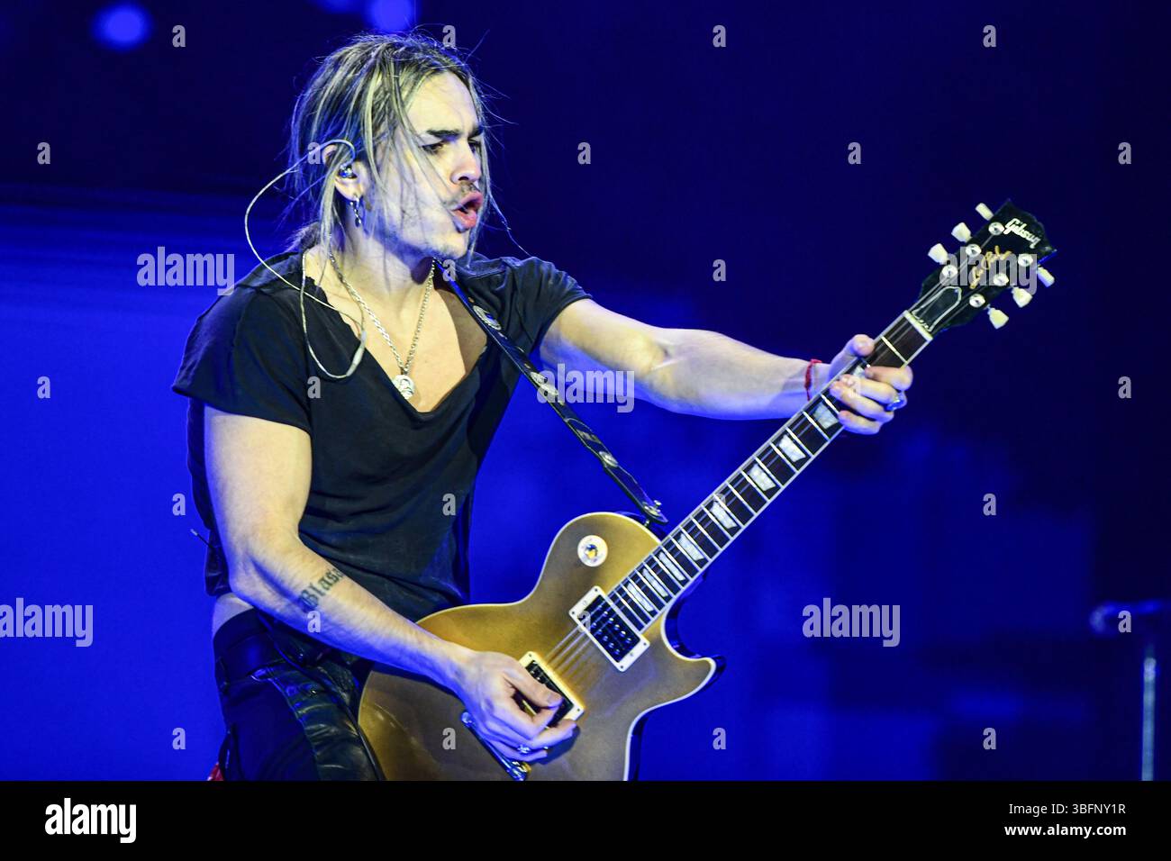 Buenos Aires (1st Jun 2025). Argentinian rock band Airbag (Patricio ...