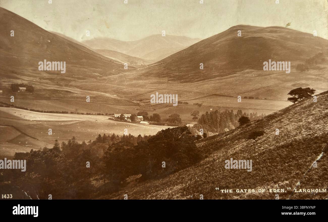 Vintage sepia photo of a Victorian-era landscape, capturing timeless ...