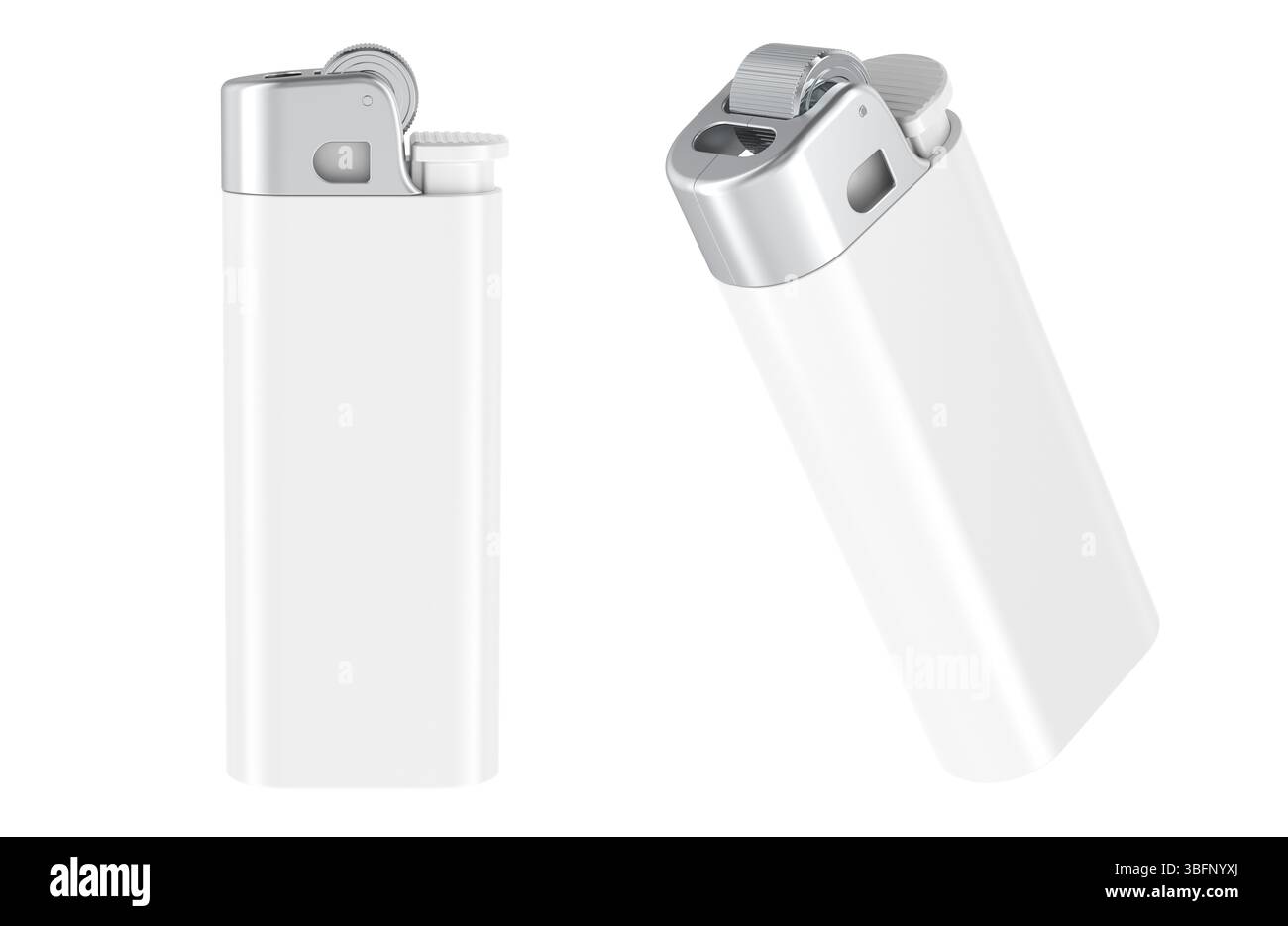 3D disposable blank lighter mockup for branding and design template ...