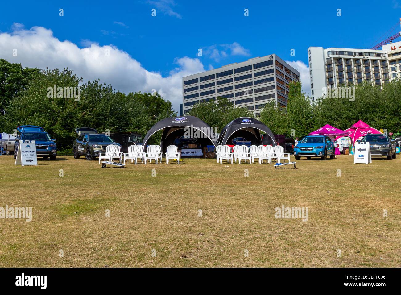 The Big Float, Portland, Oregon - July 13th 2019: Subaru sponsors a ...