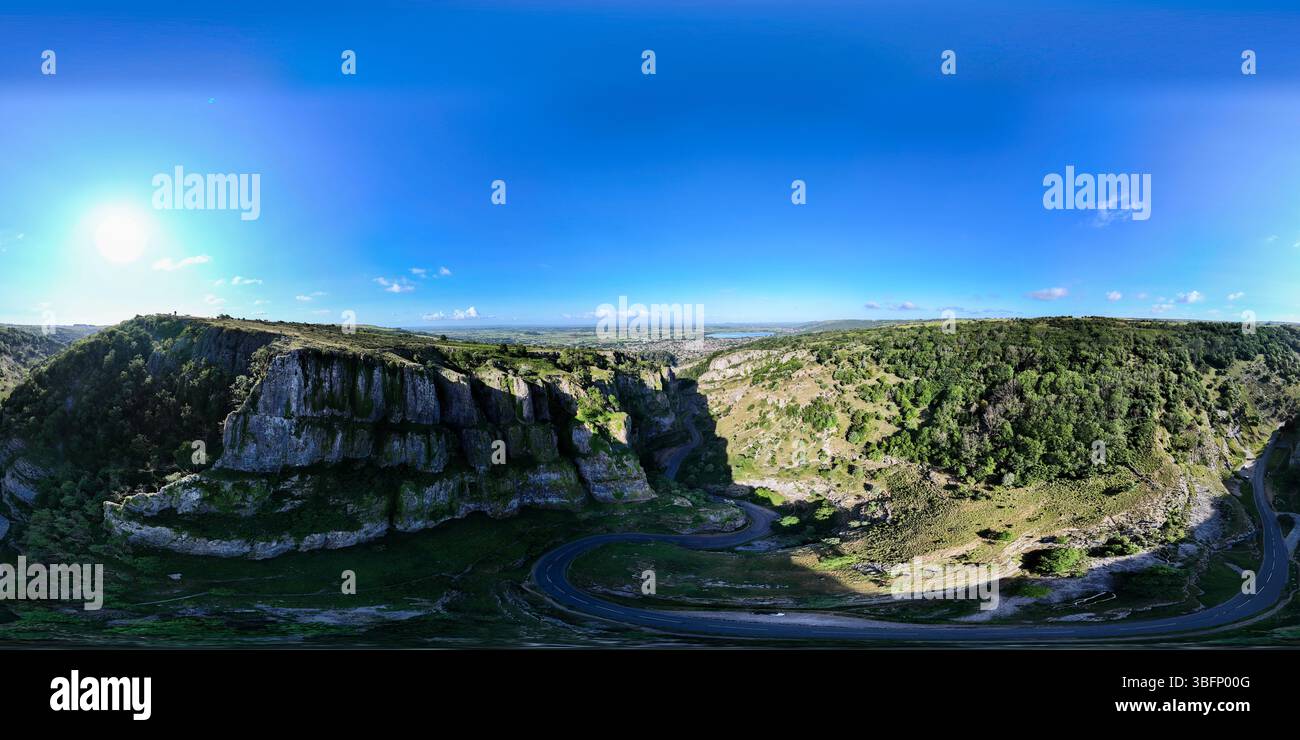 Cheddar gorge winding road hi-res stock photography and images - Alamy