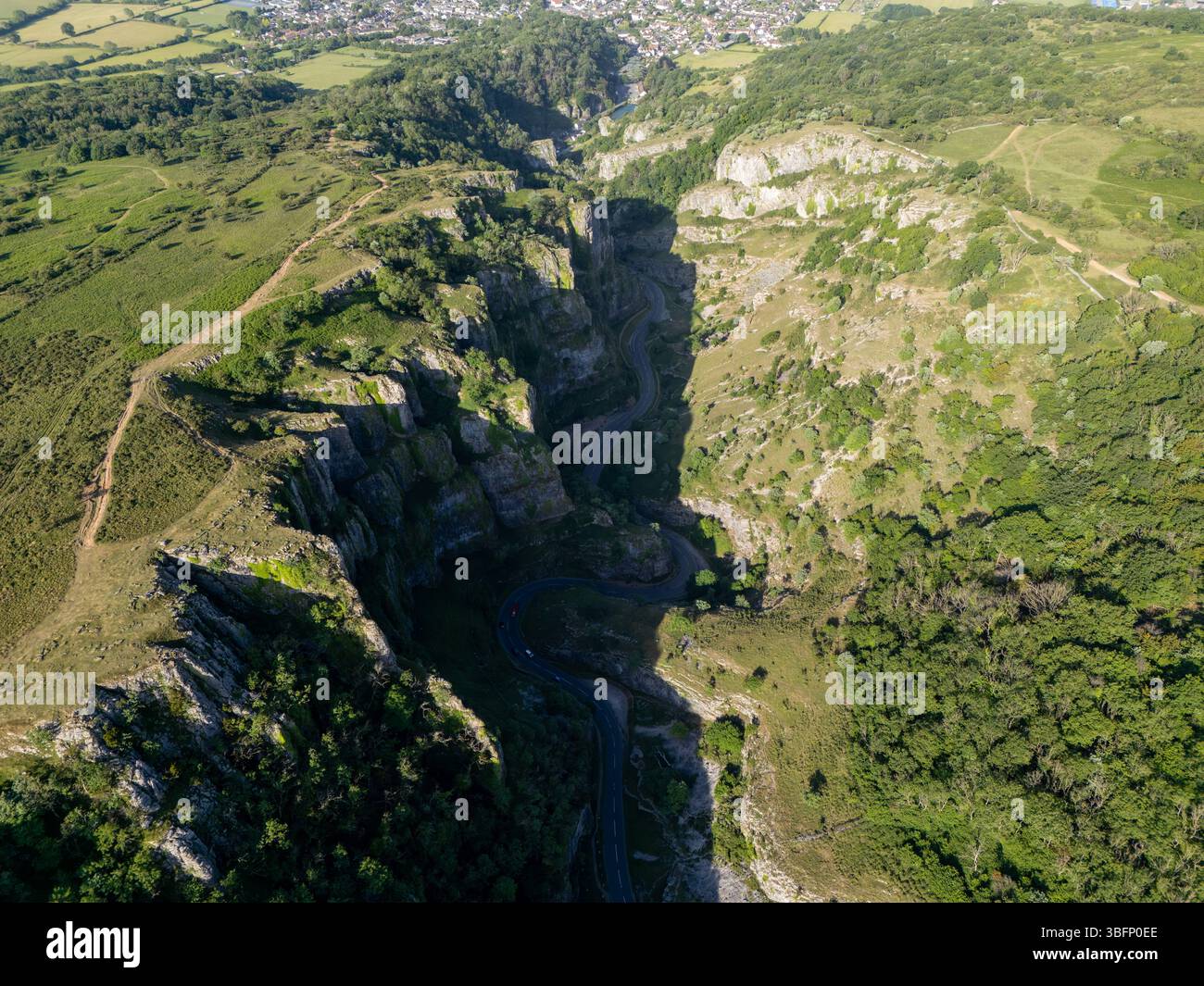 Cheddar gorge winding road hi-res stock photography and images - Alamy