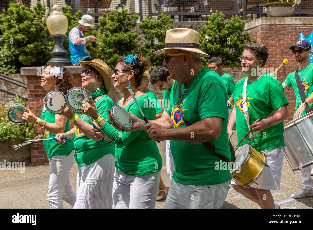 The Big Float, Portland, Oregon - July 13th 2019: A vibrant group in ...