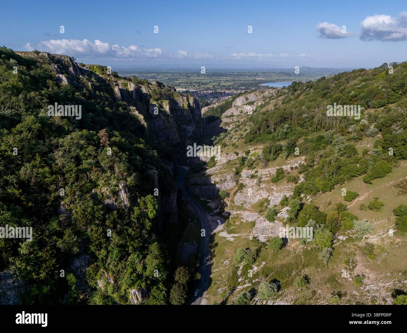 Cheddar gorge winding road hi-res stock photography and images - Alamy