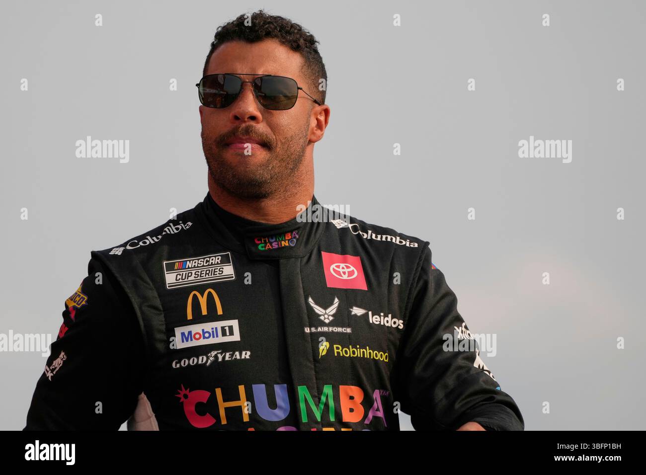 Bubba Wallace during a NASCAR Cup Series auto race Sunday, June 1, 2025 ...
