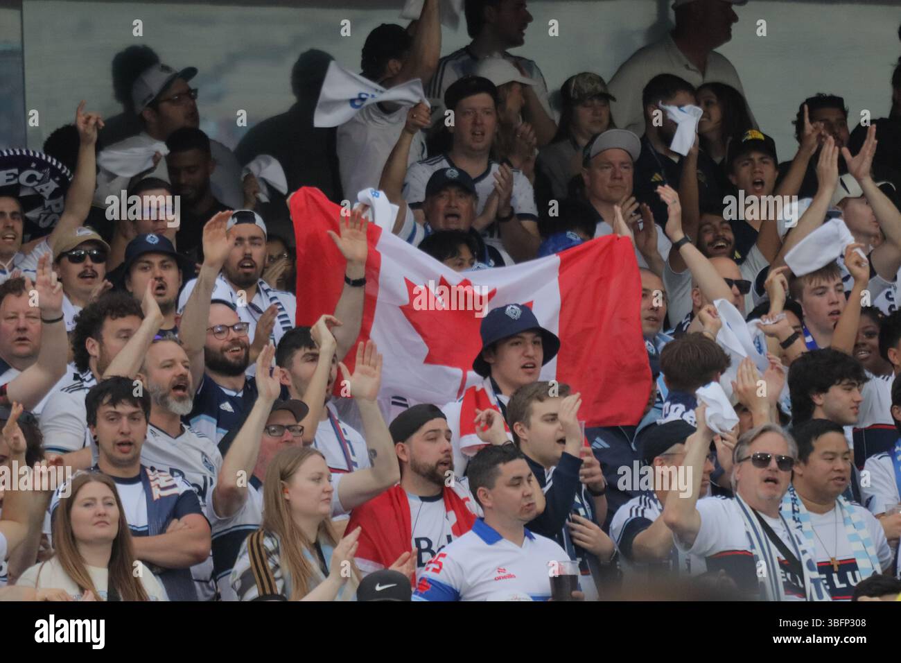 Whitecaps fans support their team during the Concacaf Champions Cup ...
