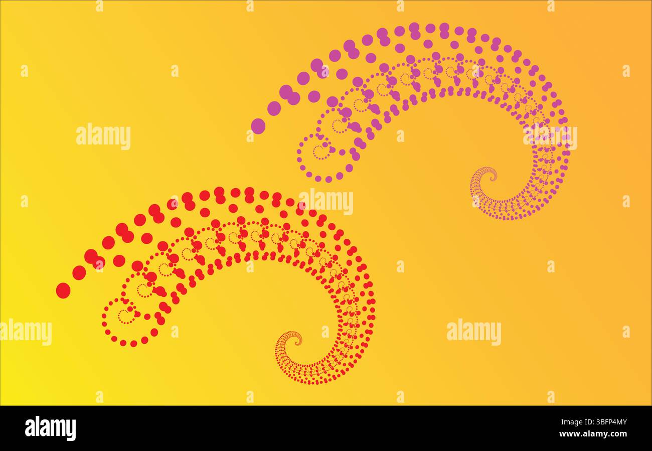 Abstract spiral pattern made Stock Vector Images - Alamy