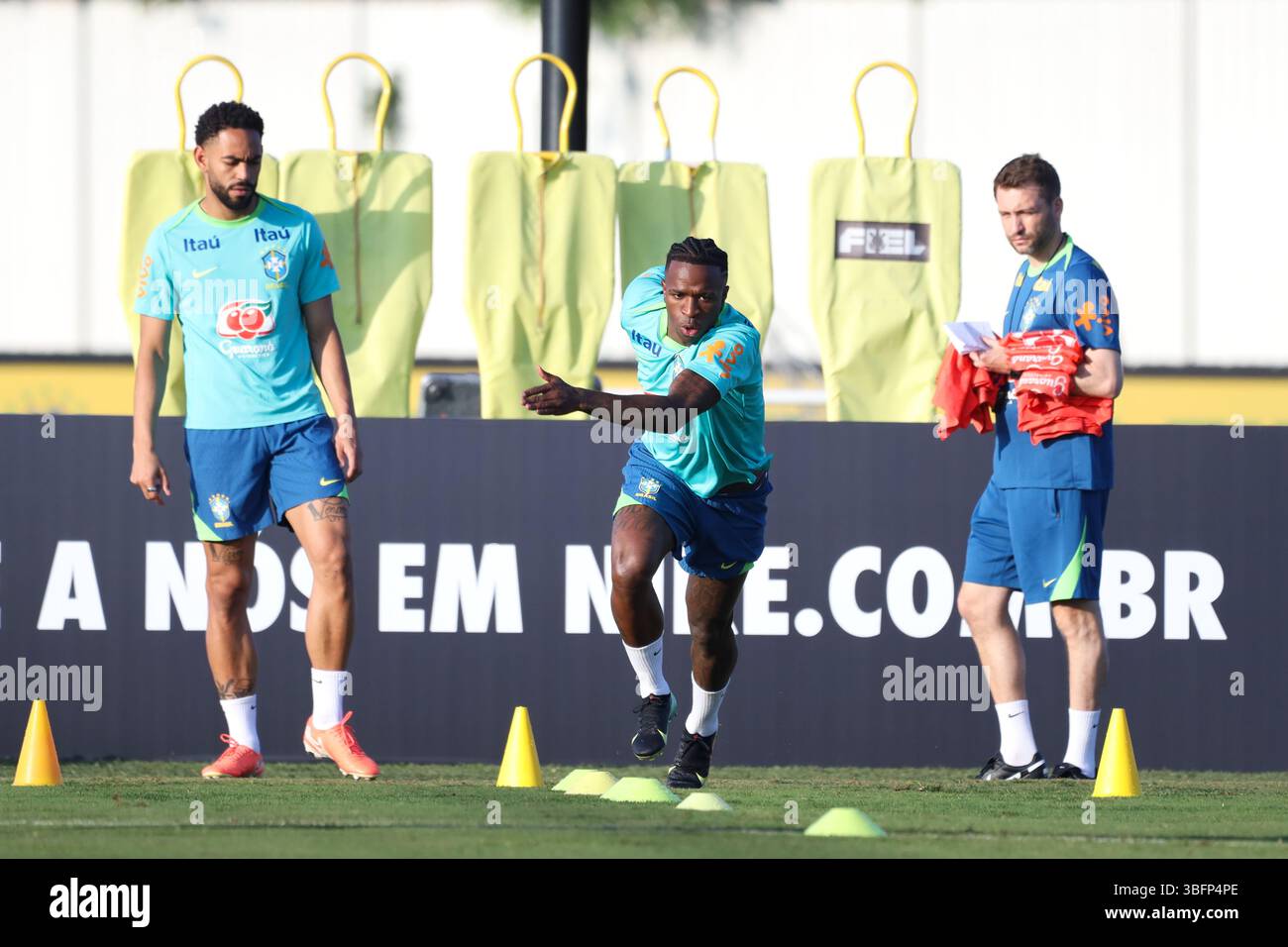 Vini Jr during the first training session under Brazil national team ...