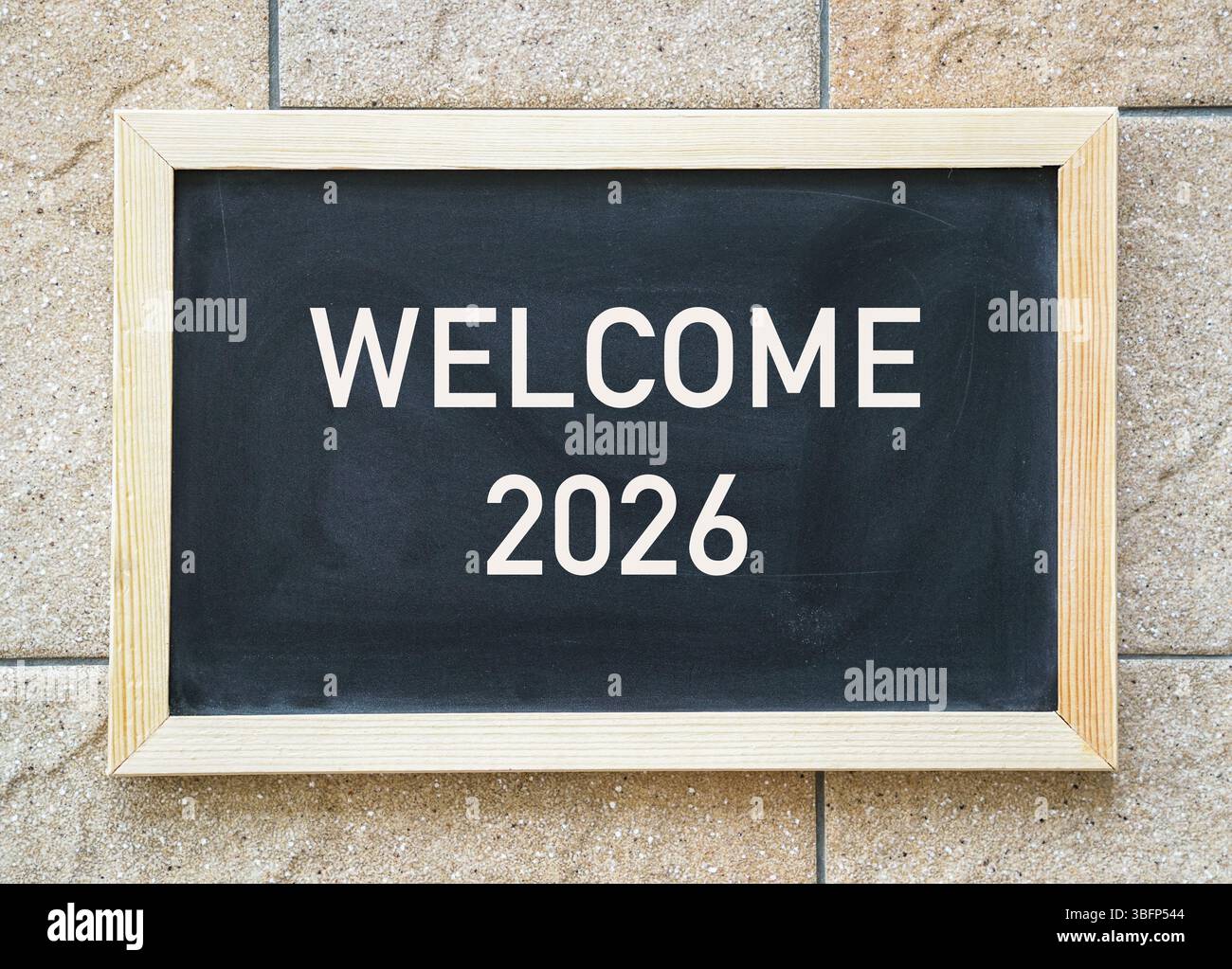Welcome 2026, on chalkboard Stock Photo - Alamy