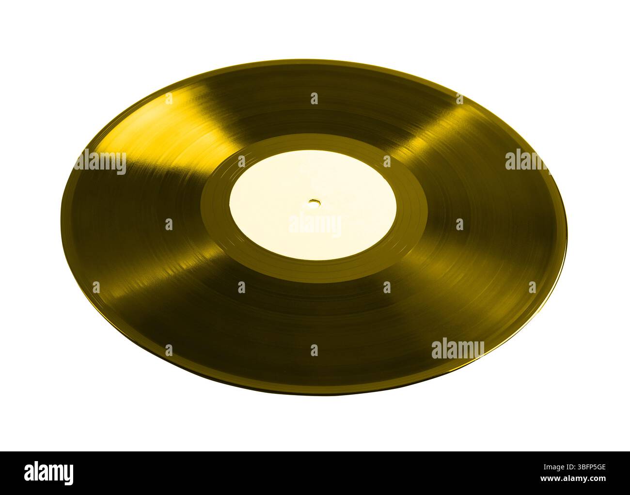 One color vinyl record on white background Stock Photo - Alamy