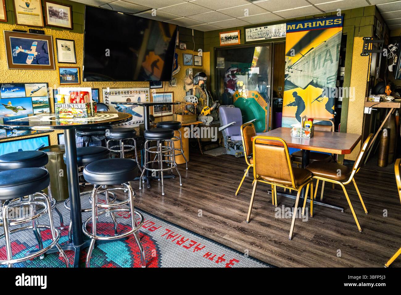 Waterford, WI, USA - 05-03-2025: Photo of the interior of Bunker ...