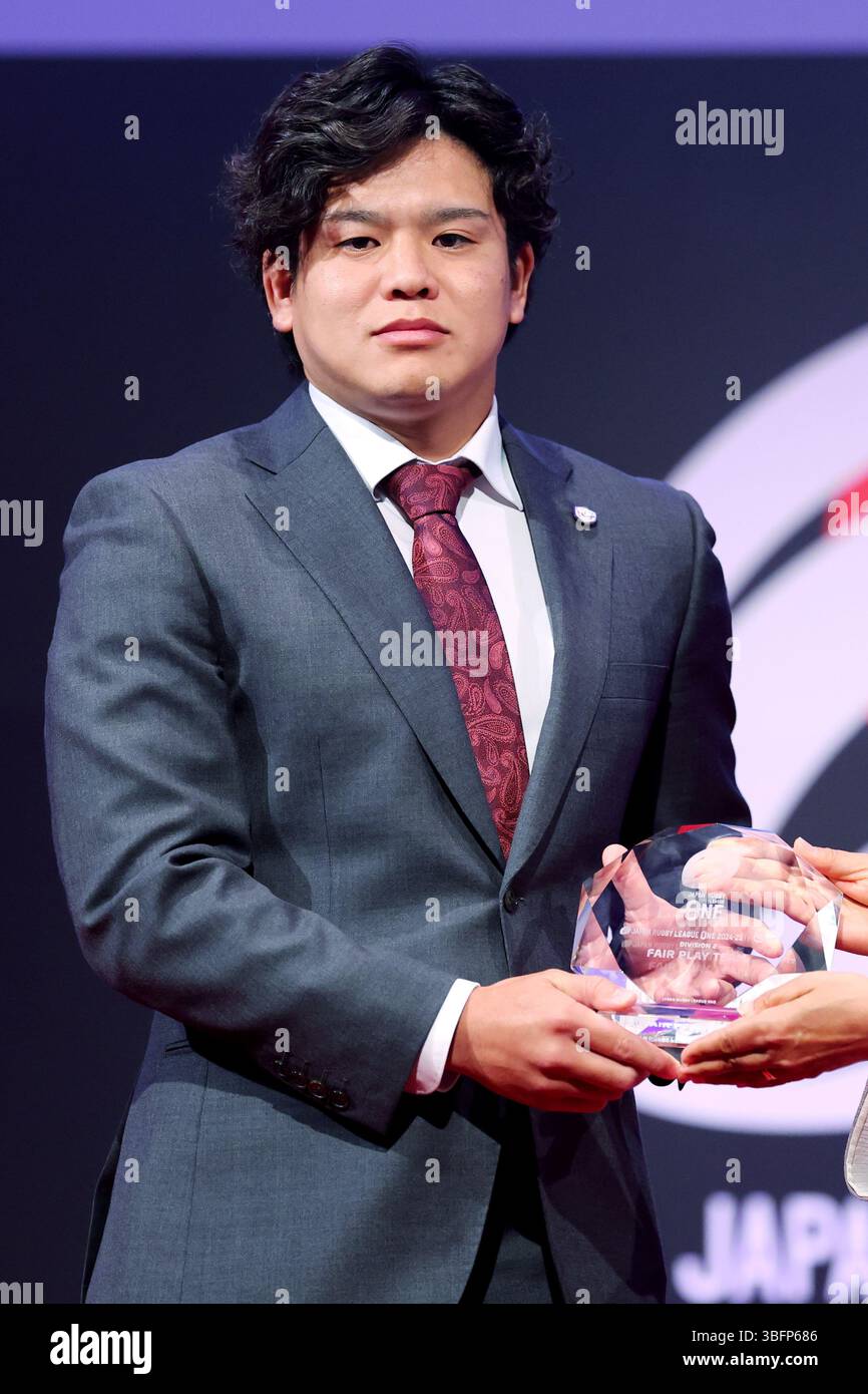 Tokyo, Japan. 2nd June, 2025. Kensho Kawamura (Liners) Rugby : 2024-25 Japan Rugby League One ...