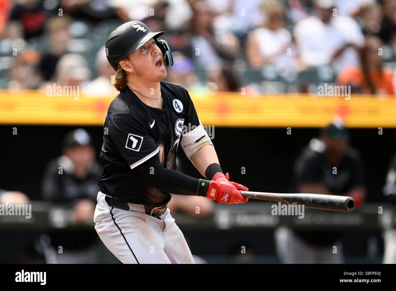 Chicago White Sox's Chase Meidroth in action during a baseball game ...