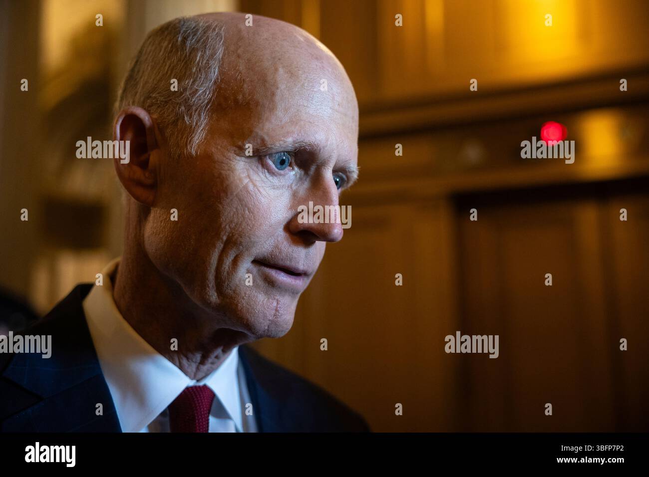 Sen. Rick Scott (R-Fla.) speaks with reporters at the U.S. Capitol June ...