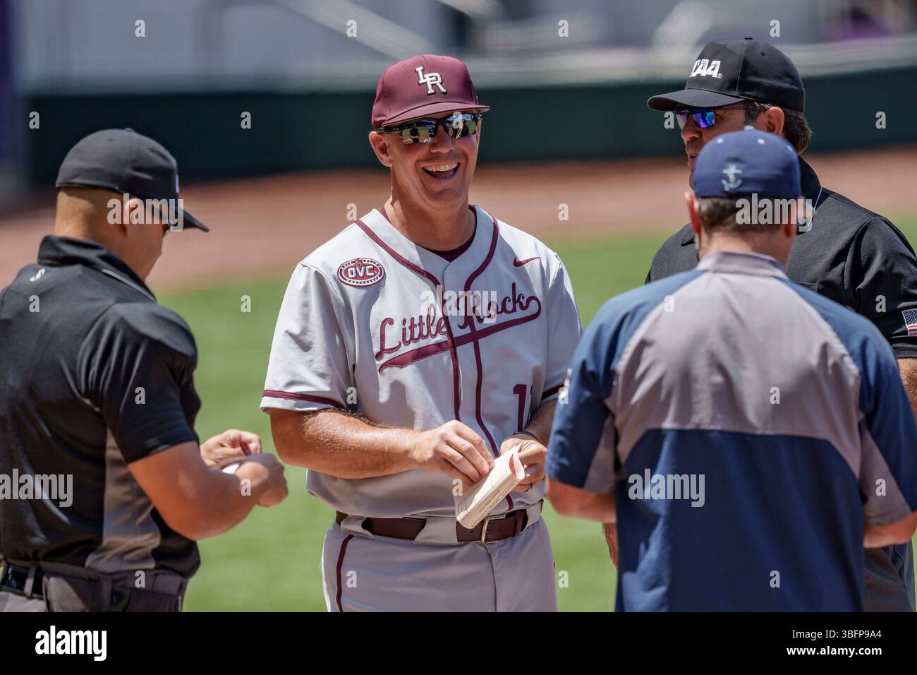 Little Rock head coach Chris Curry talks before an NCAA regional ...