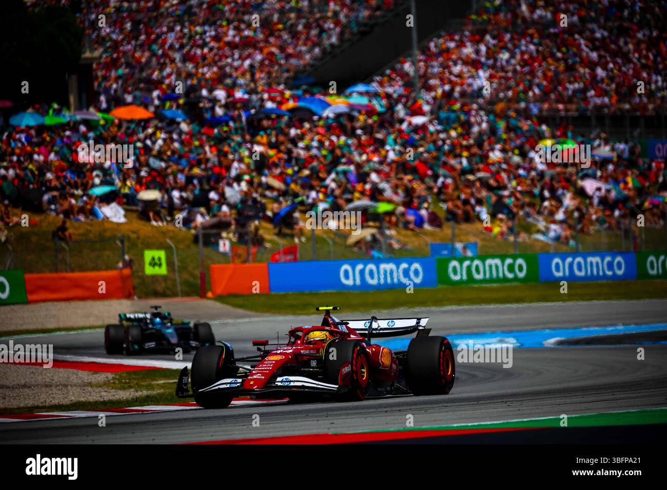 44 Lewis Hamilton, (GRB) Scuderia Ferrari SF25, during the Spanish GP ...